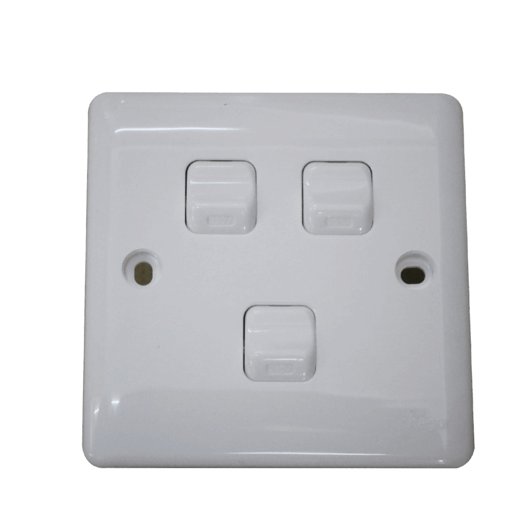 Buy 3 Gang 2 Way Switch Hager In Uganda Online | Capital Base Hardware
